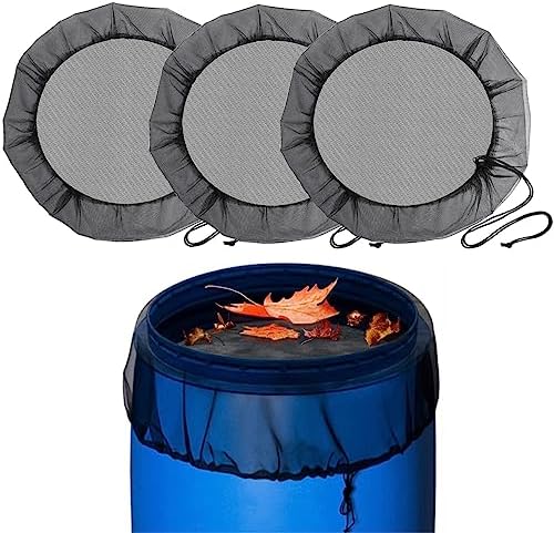Amazon.com : 3 Pack Rain Barrel Cover, 37.4 Inch Mesh Cover Water ...