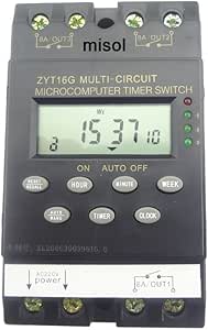 MISOL 10 units of Multi-circuit (3 output) 220V Timer Switch Timer Controller LCD display ...