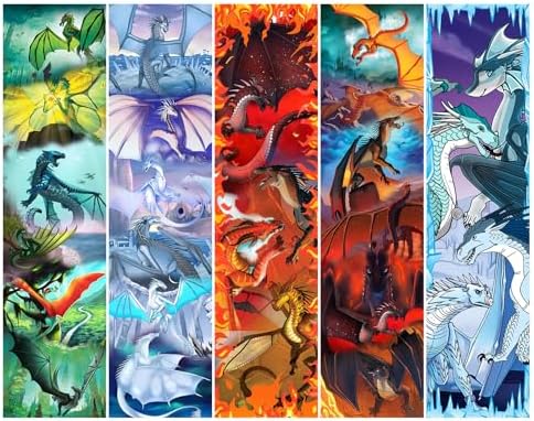 Amazon.com: 130 pcs Wings of Fire Bookmarks and Stickers - from Wings ...