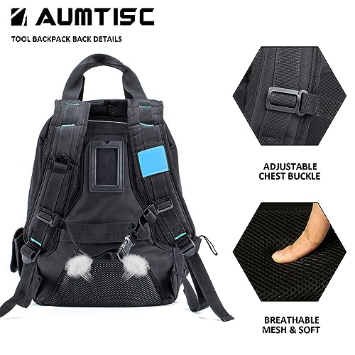 Snapklik.com : AUMTISC Tool Backpack Jobsite Backpack Tools Bag Multi ...