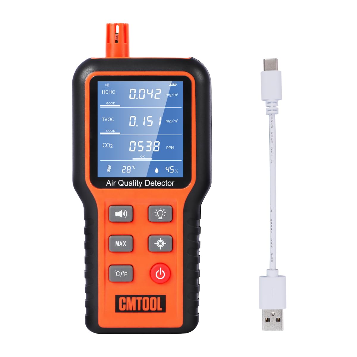 Cmtool Air Quality Monitor Outdoor Indoor Air Quality Test Kit ...