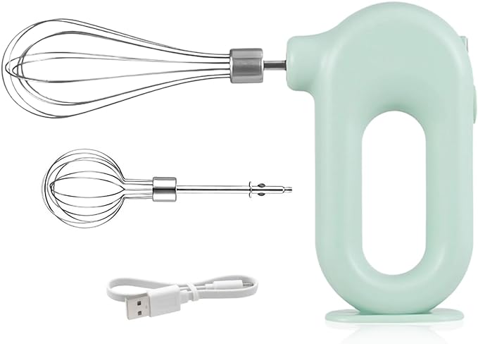 Cordless Hand Mixer Electric Handheld Mini Egg Beater 4 Speed ...