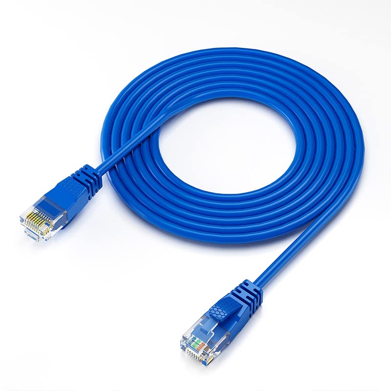 Reulin Ultra-Thin, Ethernet Cable, 5M-Blue, High-Speed Internet Lan ...