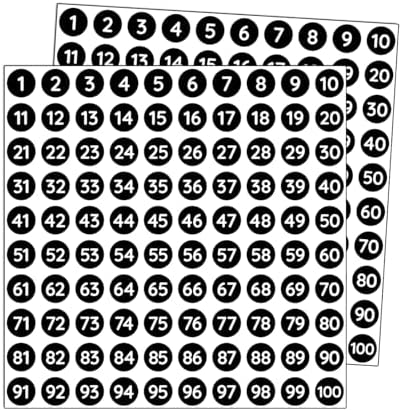 Amazon.com: 25 Sheets of Adhesive Numbers, Number Stickers Numbers, 1 ...