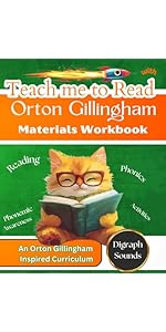 Teach me to Read with Orton Gillingham Materials Workbook: Reading ...