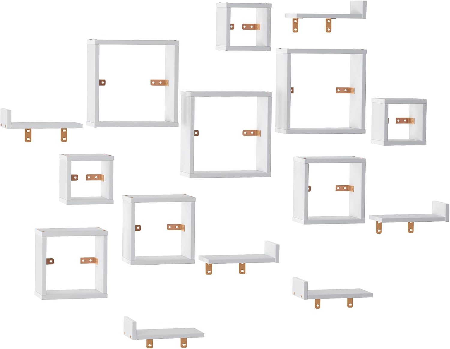 Amazon.com: Rolanstar Floating Shelves, Wall Mounted Cube Shelves ...