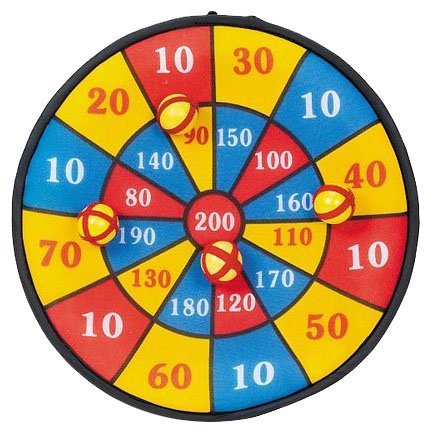 Castle Toys Safety Dart Game Set: Safety Target Dart Board 14" with ...