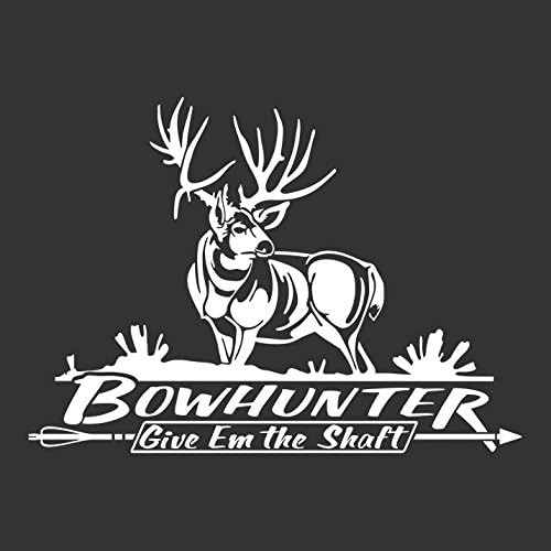 Amazon.com - Bowhunter Mule Deer Hunting Automotive Window Decal (White)