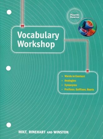 Amazon.com: Vocabulary Workshop: Fourth Course (Elements of Language ...