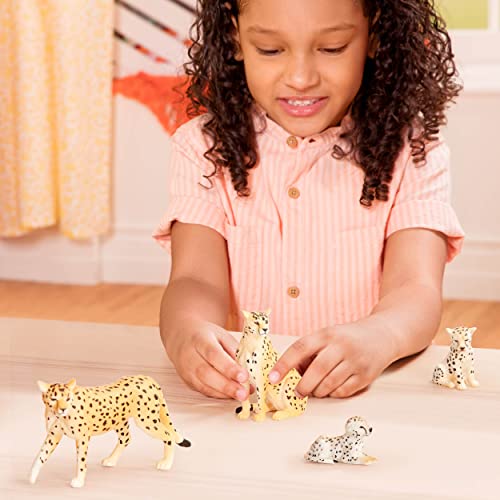 Snapklik.com : Terra By Battat 4 Pieces Cheetah Family 1 4-Inch Plastic ...