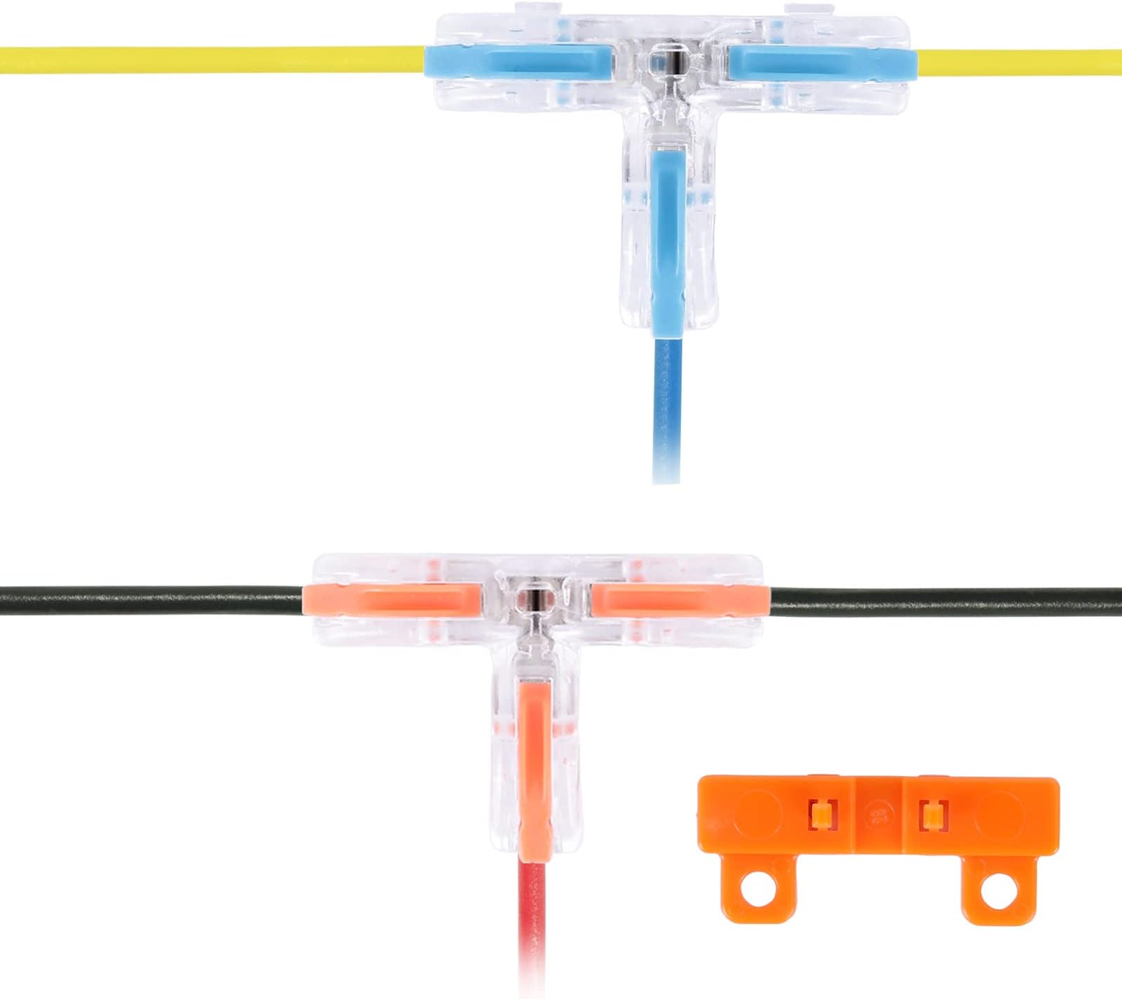 20Pcs 1 to 2 Quick Splitter Wire Terminals, AWG 28-12 Lever Nut Wire ...