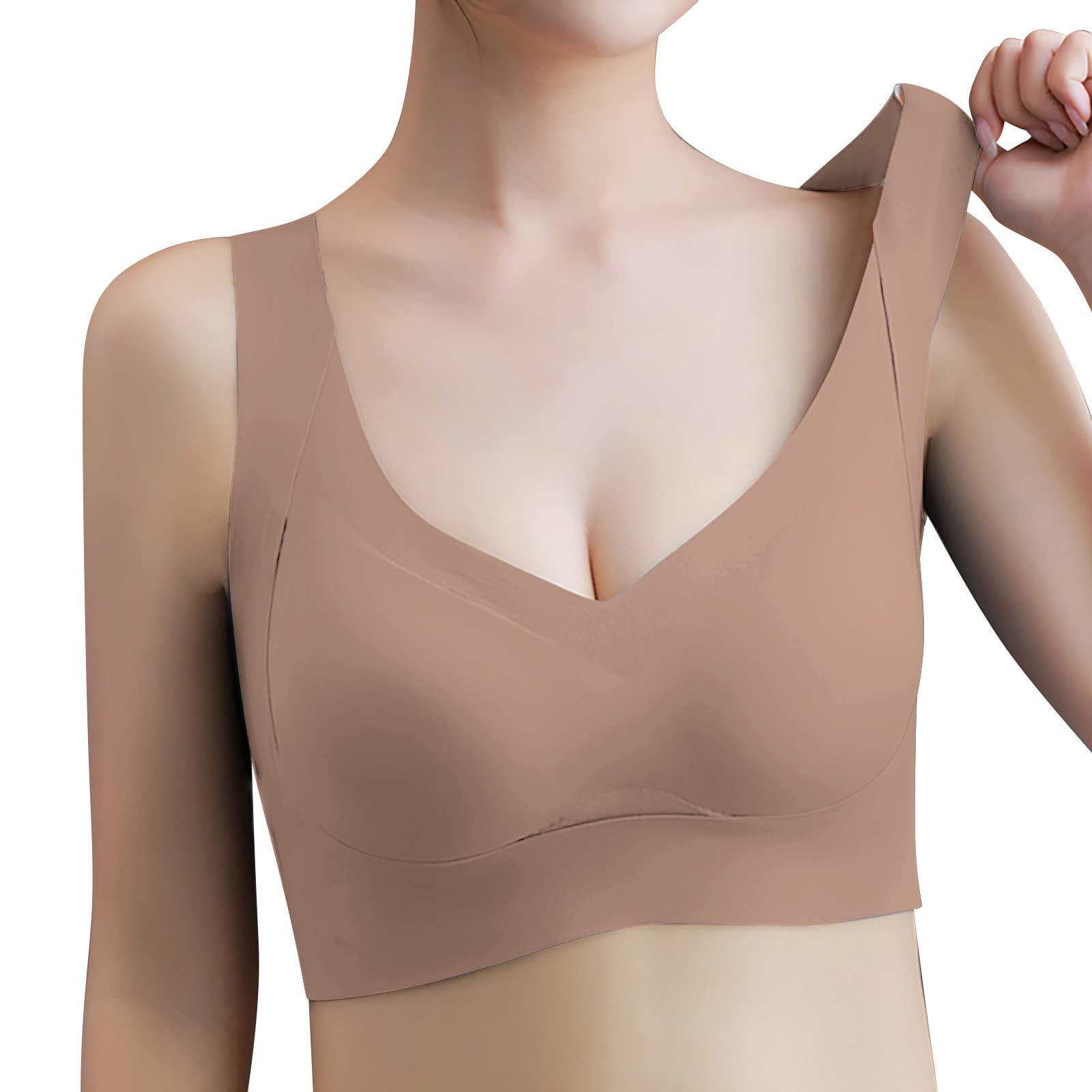 Amazon | 水着の下に着るブラ ブラ e100 50肩 e65 ノンワイヤー ソフトブラ ドレス ブラ 紐 グンゼハーフトップ ナイトウェア レディース チューブトップ 背中あき ...