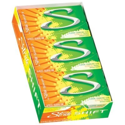 Amazon.com : Stride Shift Flavor Changing Gum Citrus-mint - 9/14pc ...