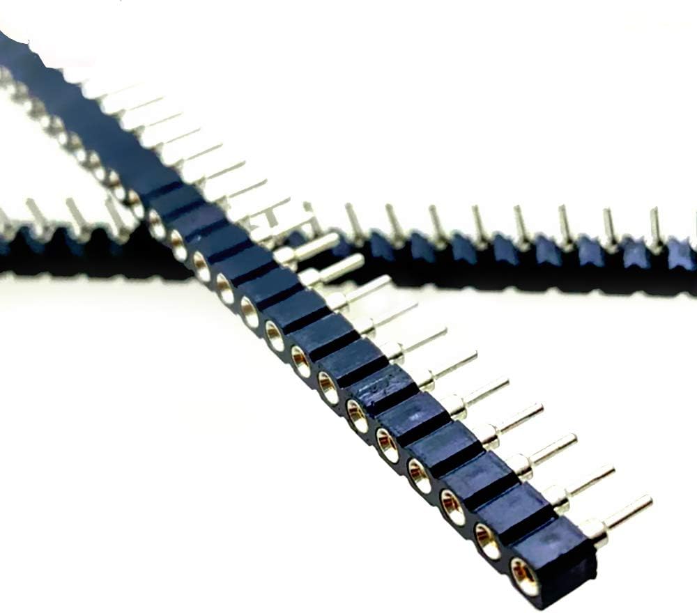 10 PZ Femmina Maschio Header Pin 2.54 mm 1x40 Striscia di Latta PCB ...