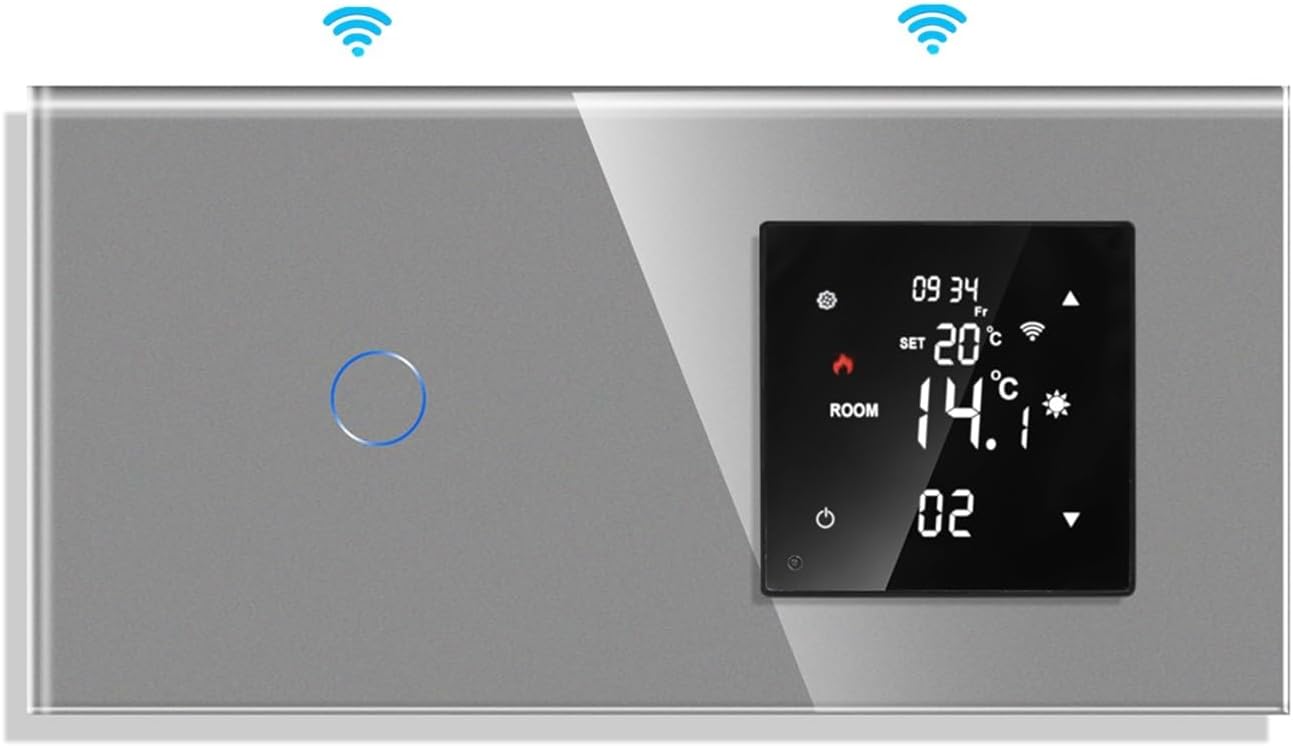 Smart Thermostat, WiFi Smart Temperature Controller With WIFI Touch ...