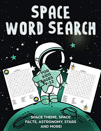 Space Word Search Book For Kids Ages 9-12: An Amazing 80 Large Print ...