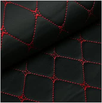 Amazon.com: Diamond Quilted Faux Leather Vinyl Fabric Foam Backed DIY ...