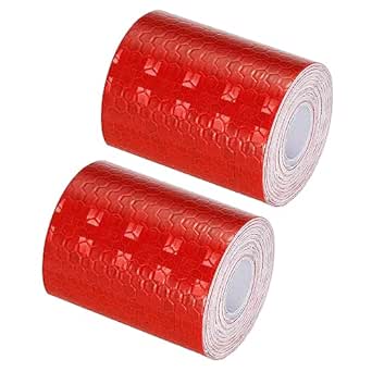 PATIKIL Reflective Tape, 2 Roll 2INx10FT Waterproof High Visibility Warning Safety Adhesive Tape ...