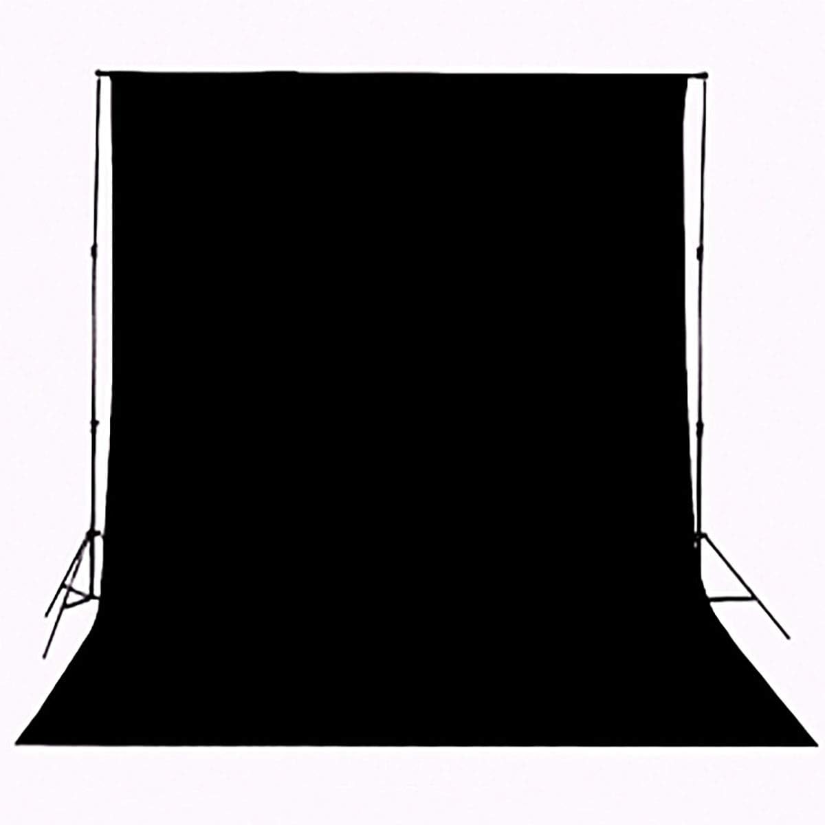 HMTfoto Background Solid Black Backdrop Muslin Portrait Background ...