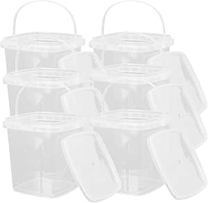 Amazon.com: UPKOCH Ice Cream Buckets 6Pcs Ice Cream Containers Ice ...