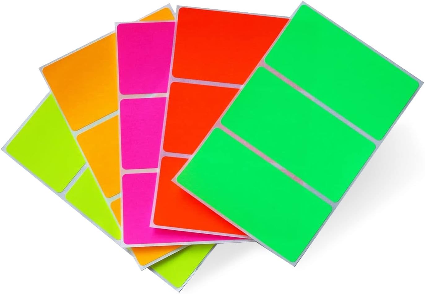 Royal Green Moving Sticker Color Code Labels in 5 Assorted neon Colors ...