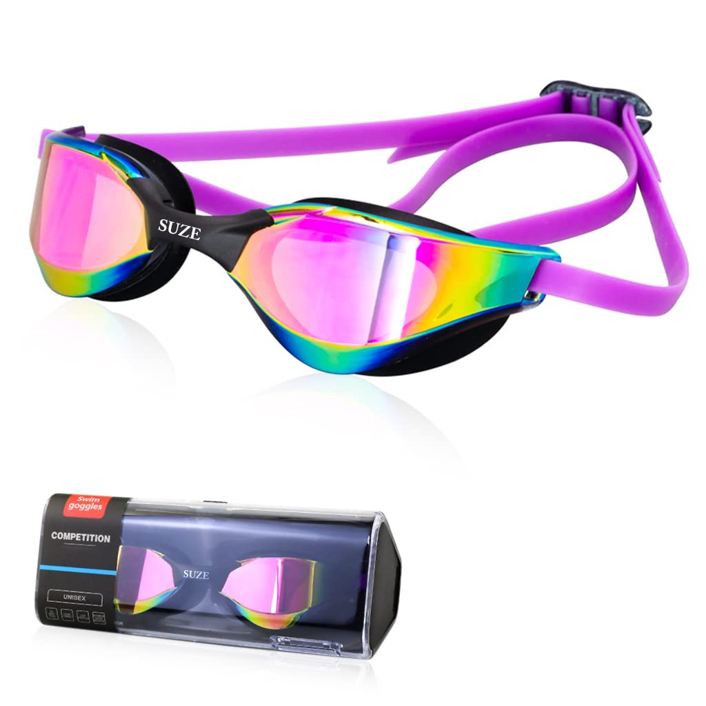 Buy Proberos® Professional Swimming Goggles for Men Women with Portable ...