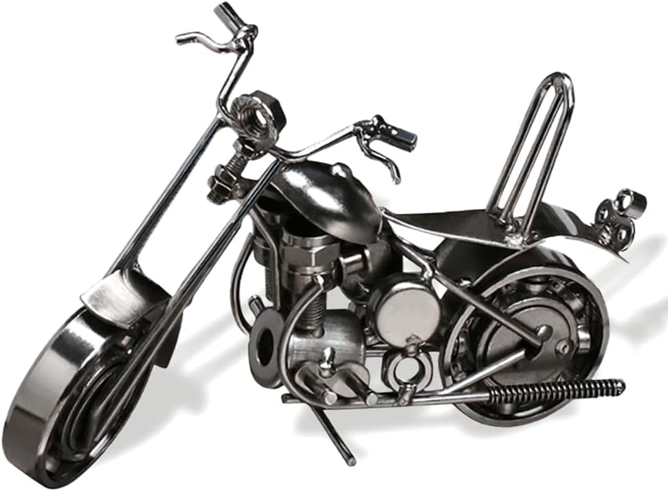 YOZEE Lesser & Pavey Tin Metal Model - Black Indian Chef Motorcycle ...