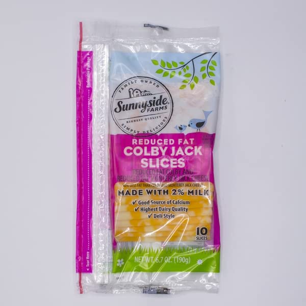 Amazon.com: Sunnyside Farms, Natural Reduced Fat Colby Jack Slices ...