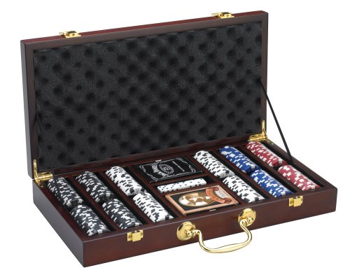 Jack Daniel's 300 Chip Wooden Poker Set : Amazon.in: Toys & Games
