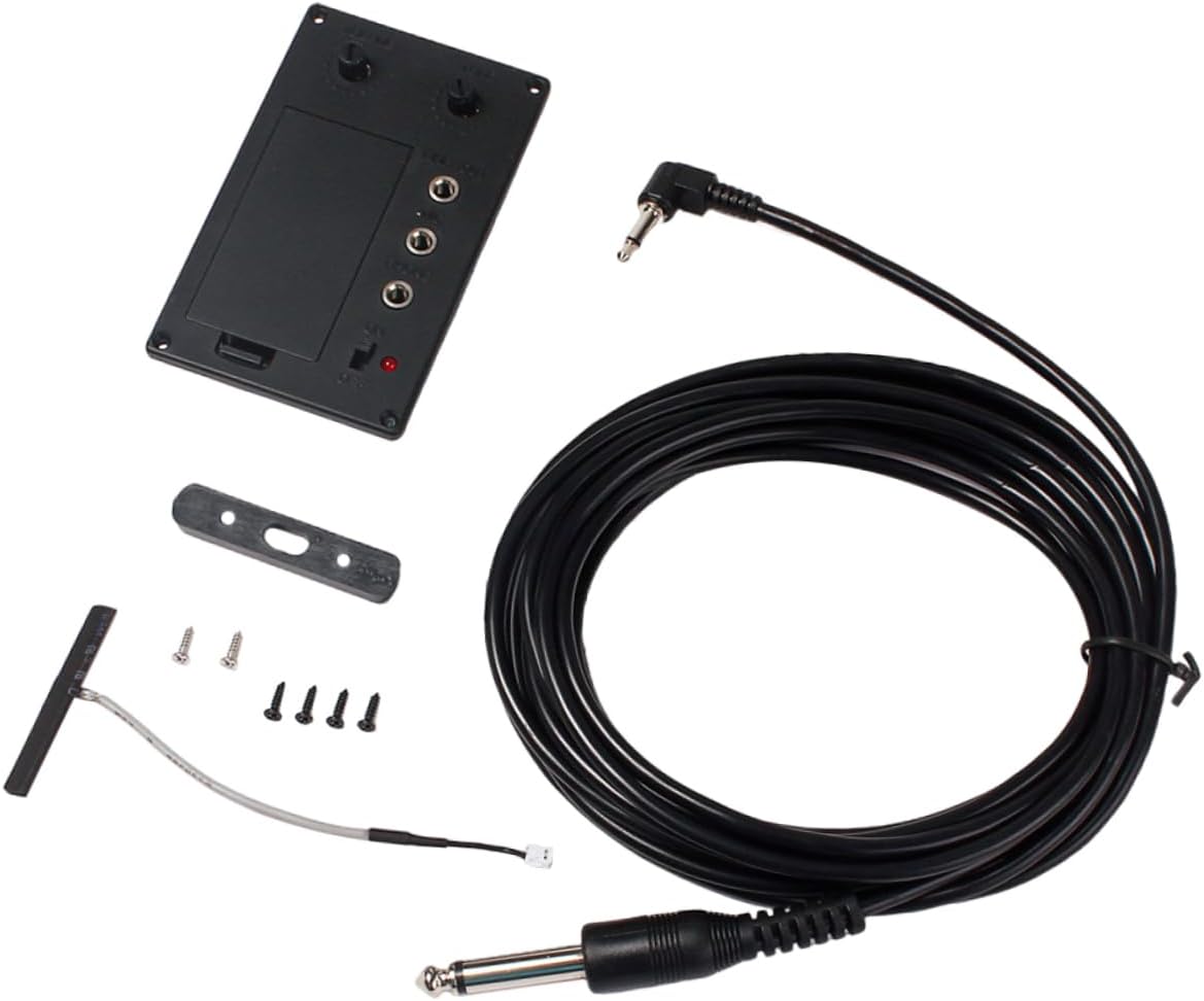 Amazon.com: Vaguelly 1 Set electric violin pickup and preamp Violin Pickup Preamp with Cable ...