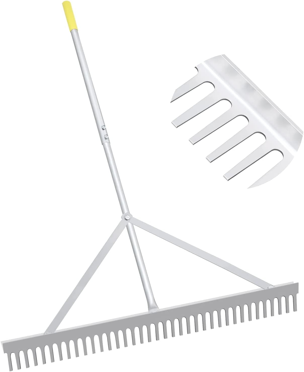 Amazon.com : Byhagern Landscape Rake 36'', Aluminum Rake with ...