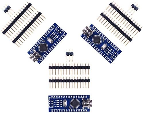 KeeYees Nano V3.0 Module Mini Nano Board ATmega328P CH340G Chip 5V 16MHz for Arduino (5pcs ...
