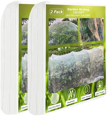 Amazon.com : TLSTGO 2 Pack 10X33FT Garden Mesh Netting, Plant Netting ...