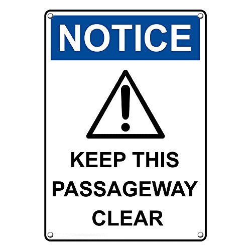 Amazon.com: Weatherproof Plastic Vertical OSHA Notice Keep This ...