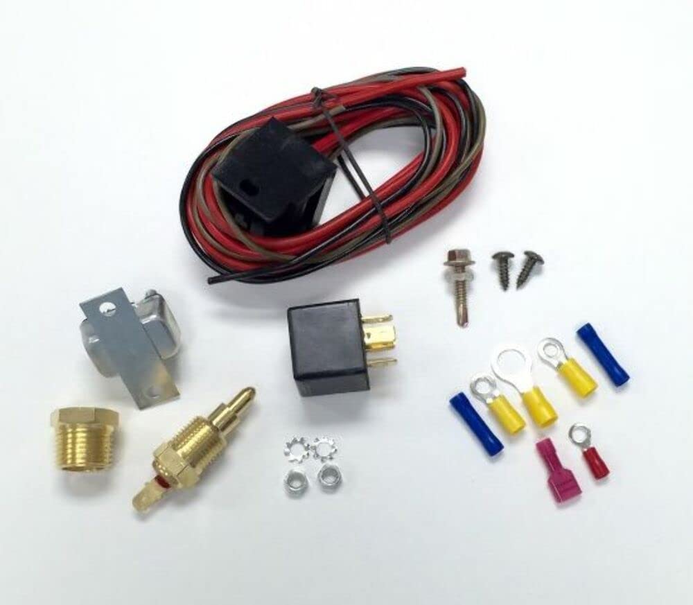 Amazon.com: Pirate Mfg Hot Rod Electric Cooling Fan Wiring Install Kit ...