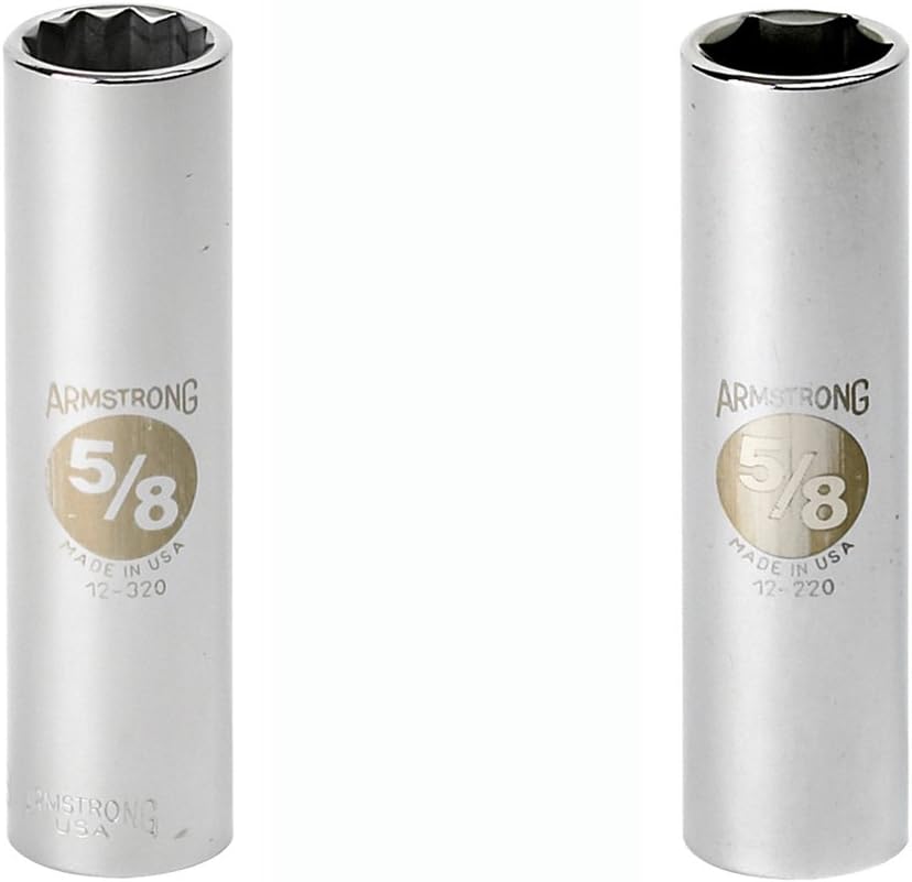 Armstrong 12-348 1-1/2-Inch, 12 Point, 1/2-Inch Drive SAE Deep Socket ...