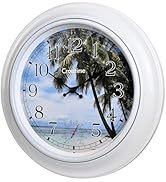 Amazon.com: Large Outdoor Clock Waterproof 18" - Retro Indoor Outdoor ...