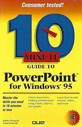 10 Minute Guide to PowerPoint for Windows 95: Amazon.co.uk: Que ...