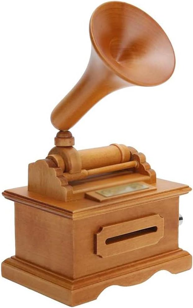 Amazon.com: Sisdffaaa Wooden Eight-Tone Gramophone Eight-Note ...