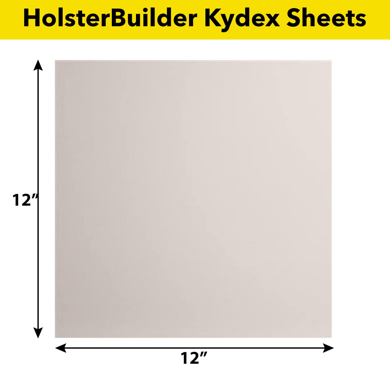 Kydex Sheets - Solid Color DIY Kit for Crafting Holsters, Sheaths, and ...
