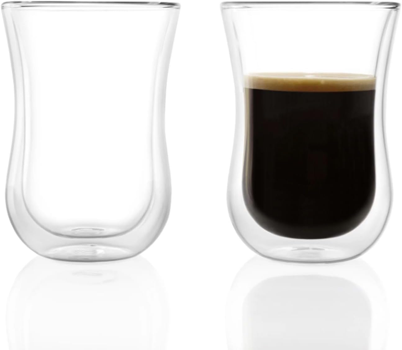 Amazon.com: Stölzle Lausitz Coffee 'N More Glasses Set of 2 I Thermal Glasses Double-Walled ...