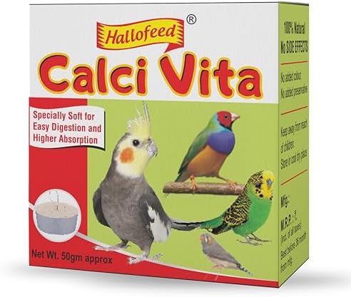 Buy Hallofeed Calcium Block Bird Food, Easy Digestion Finches Budgies ...