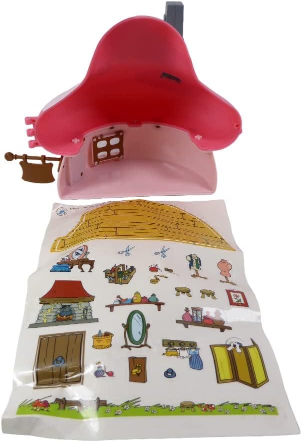 OPO 10 – The pink Smurf half house + stickers – Deagostini Collection ...