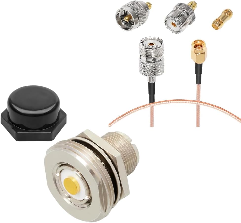 Amazon.com: Anina NMO to UHF Female SO-239 Connector NMO Mount Assembly ...