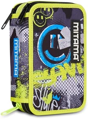 Mitama Astuccio Scuola 3 Scomparti, TRIPLO URBANSMILE, Contenuto 47 pz ...