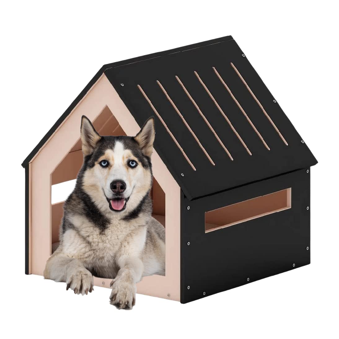 POLIPETS Large House for Pets, Wooden House for Pets for Interiors ...
