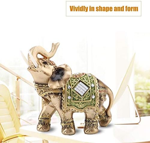 TOPINCN Estatua de elefante de la suerte, Feng Shui, adorno de elefante ...