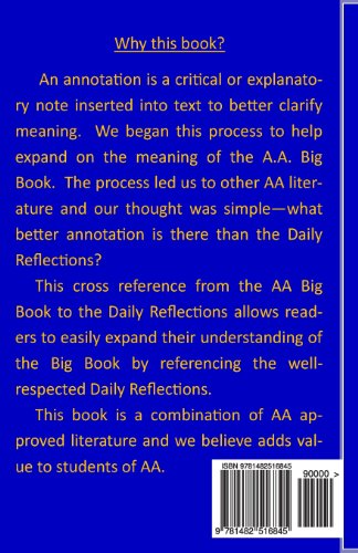 Snapklik.com : AA Big Book: Daily Reflections Cross Reference Annotation