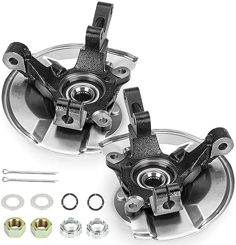 Amazon.com: Front Left and Right Side Steering Knuckle & Wheel Bearing ...