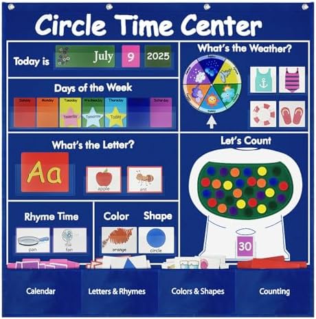 Amazon.com: Circle Time Learning Center, Teaching Shape Circle Time ...